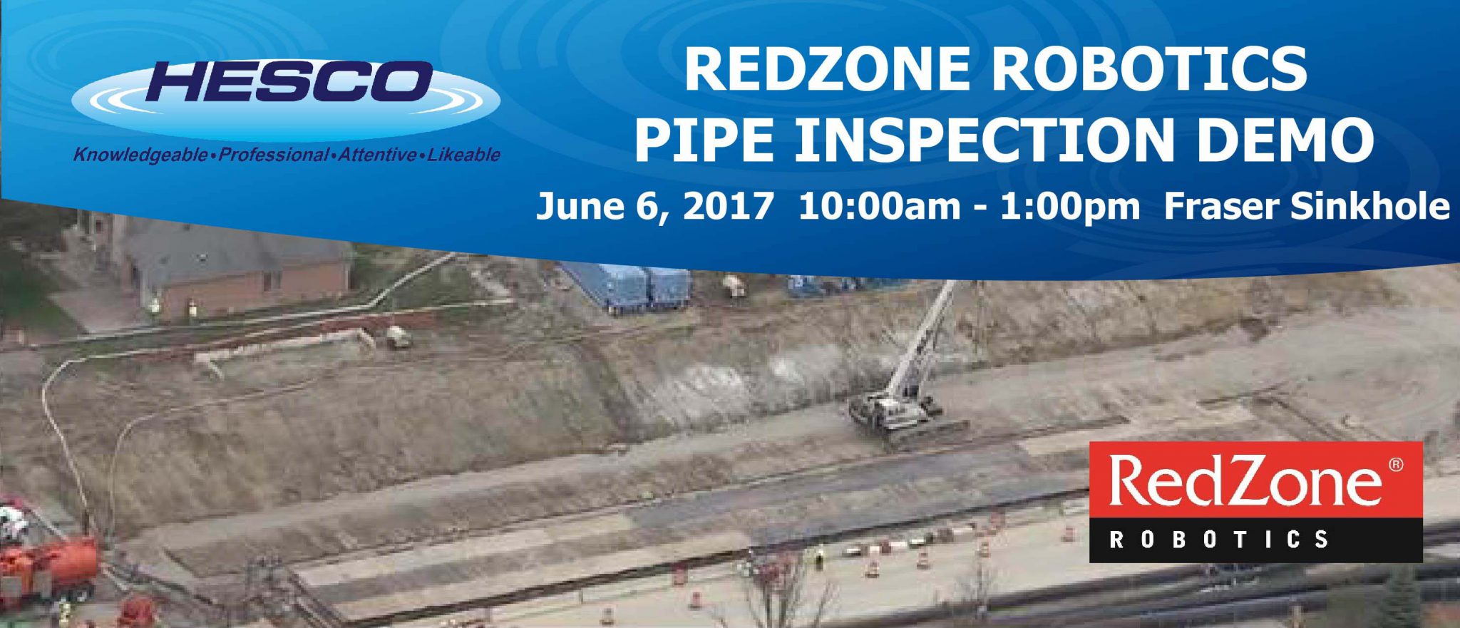 Red Zone Robotics Demo and Fraser Sinkhole Tour - HESCO